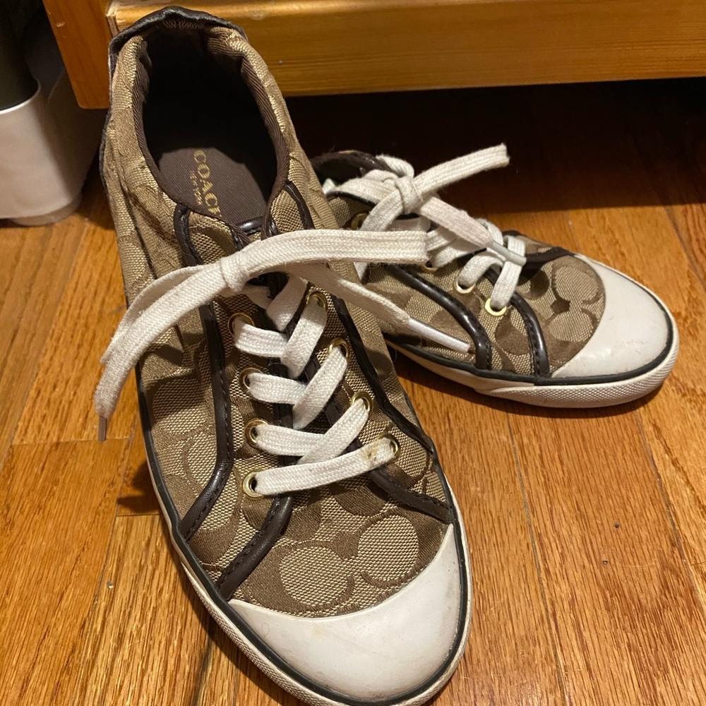 Authentic Coach Barrett Sneaker-Brown Size 8 - Gem